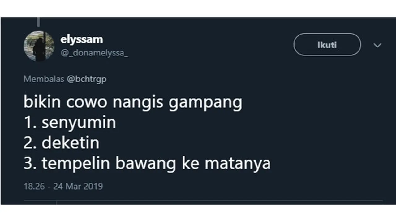 5 Cara Bikin Cowok Menangis ala Netizen Ini Kocak, Cewek Wajib Tahu ...