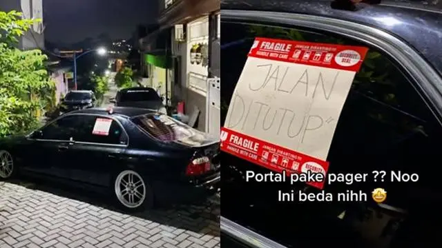 Cara Baru Tutup Akses Jalan, Cukup Parkir Mobil Secara Melintang ...