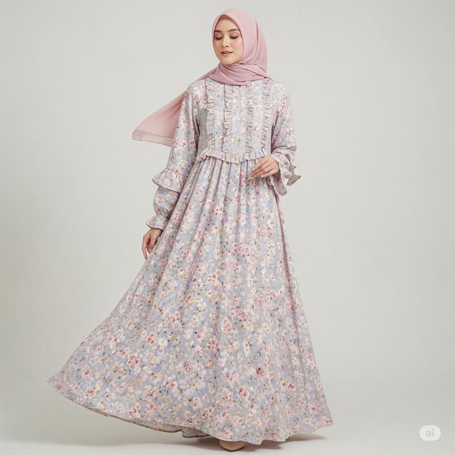 9 Model Baju Gamis Motif Bunga Terbaru yang Wajib Kamu Coba di Tahun 2025