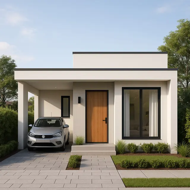 7 Model Rumah Sederhana 9x6 Meter dengan Atap Datar 2025, Tampil Modern ...