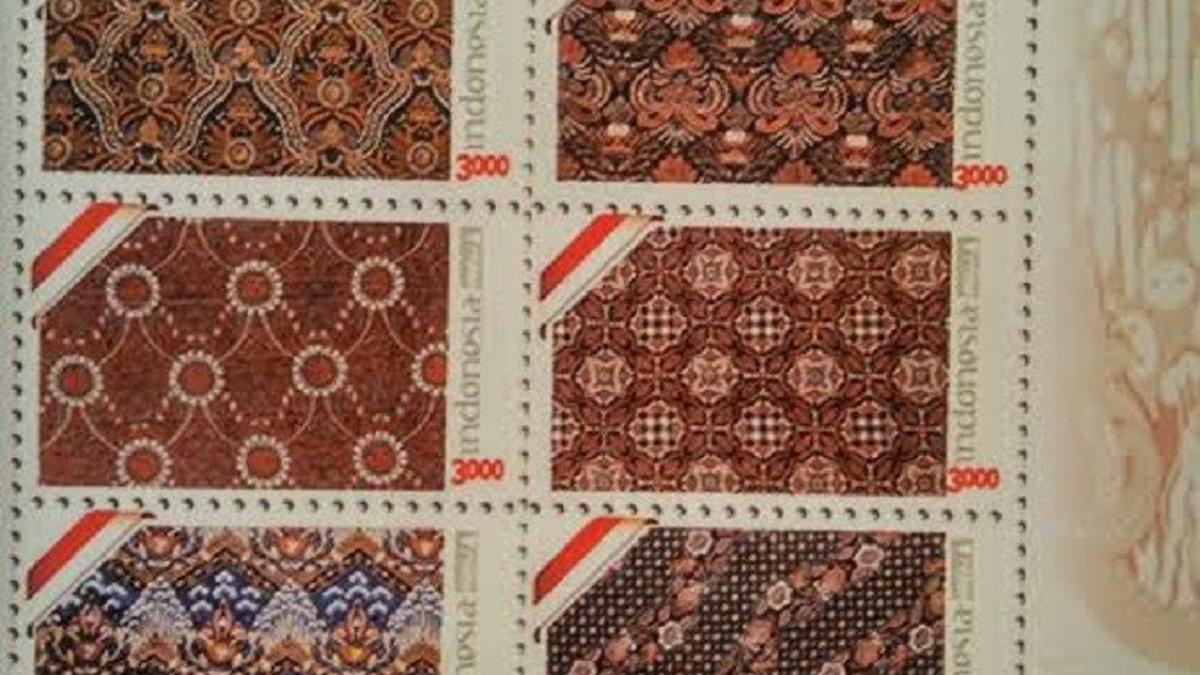2 Seri Perangko Batik Karya Istri Raja - Regional Liputan6.com