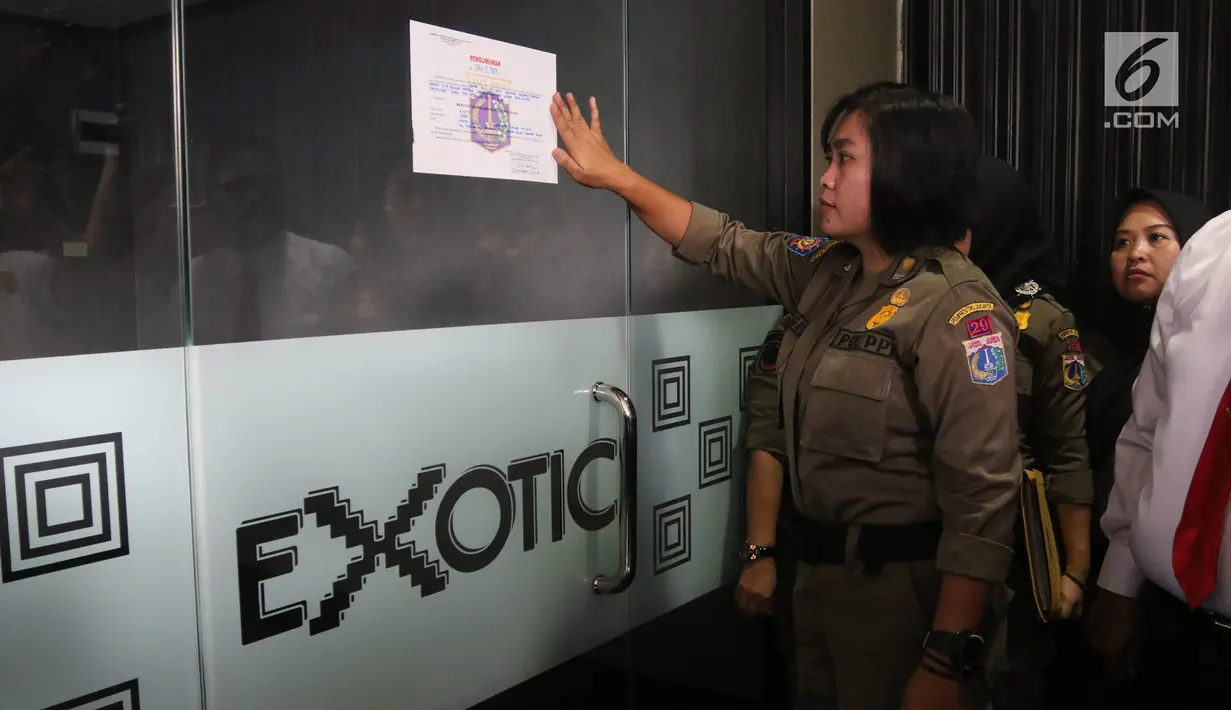 FOTO: Diskotek Exotic Resmi Ditutup Pemprov DKI