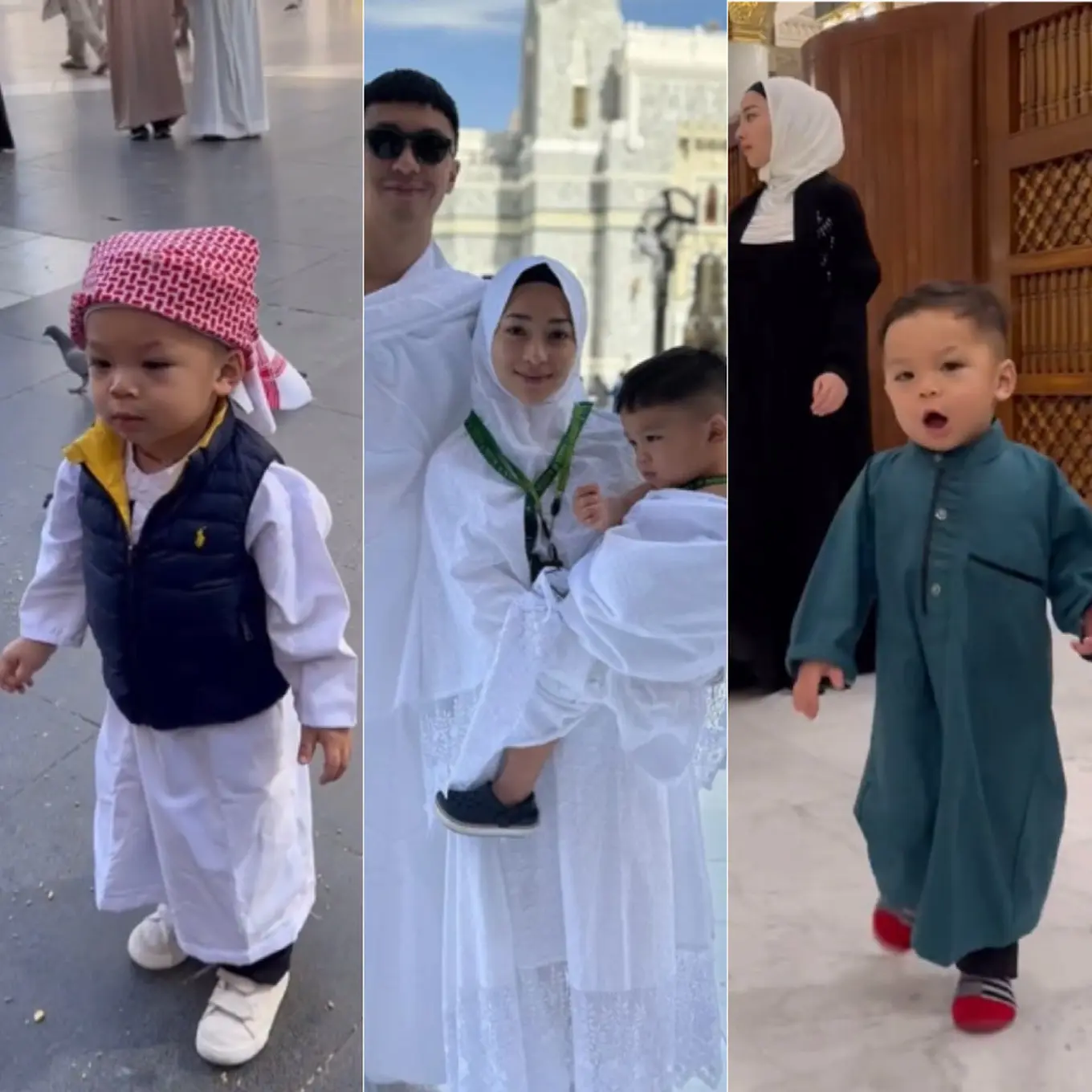 8 Gaya Baby Issa Saat Umrah Bersama Nikita Willy Tampil Menggemaskan ...