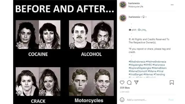 Meme Otomotif Pekan Ini: Jauhi Narkoba, Mending Naik Motor Biar Ceria ...