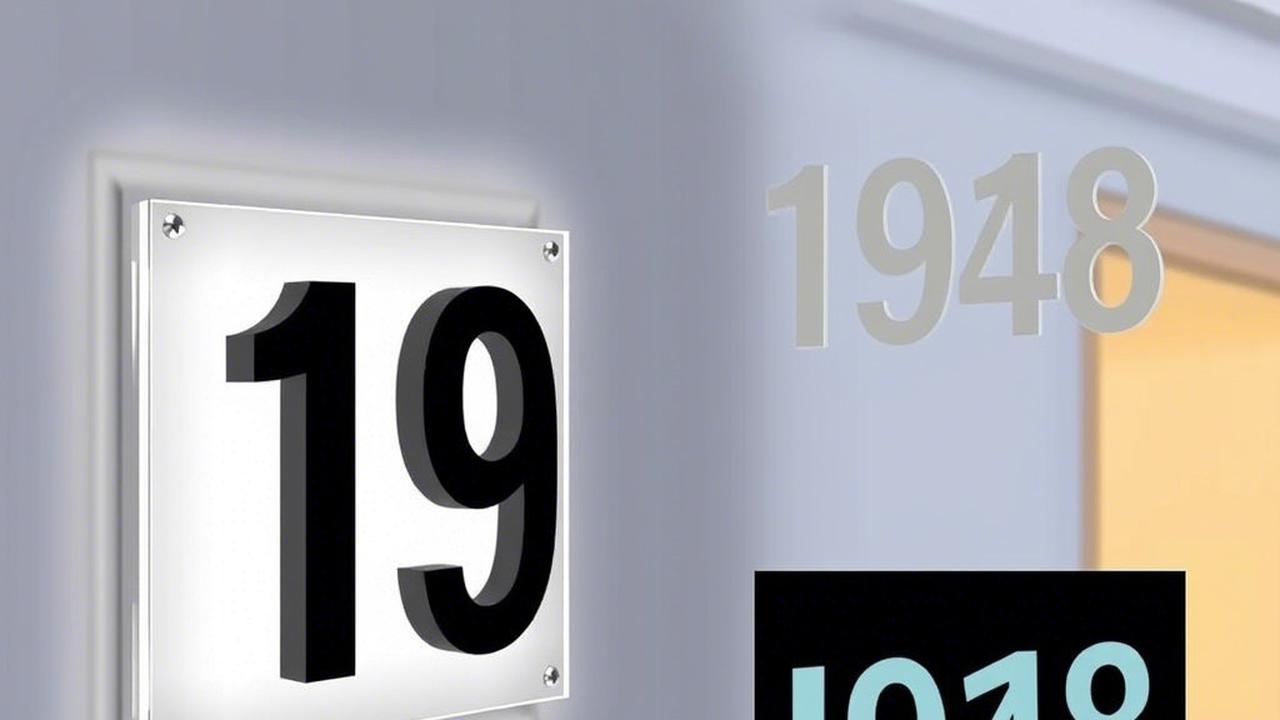 9 Model Nomor Rumah Terbaru Unik dan Estetik, Percantik Tampilan depan ...