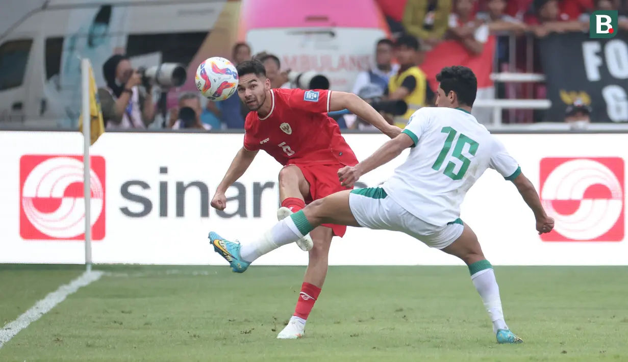 Foto: Kartu Merah Jordi Amat dan Blunder Ernando Ari Warnai Kekalahan Timnas Indonesia dari Irak ...