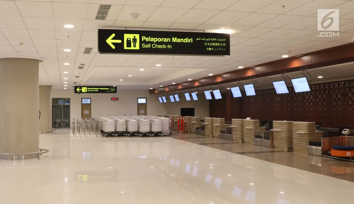 FOTO: Megahnya Ruang Check In dan Tunggu Bandara Internasional ...