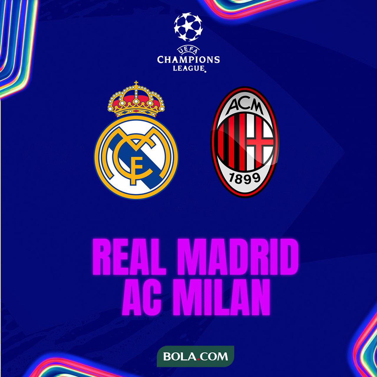 Fakta Real Madrid Vs AC Milan di Liga Champions: Susahnya Tim Tamu ...