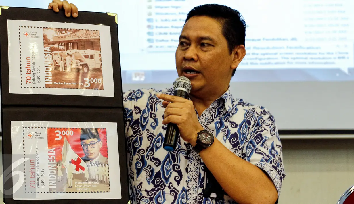 70 Tahun PMI dalam Perangko - Foto Liputan6.com