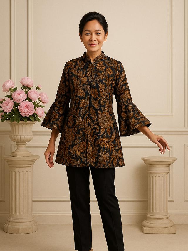 8 Model Tunik Batik untuk Wanita 50 Tahun yang Anggun dan Nyaman di ...