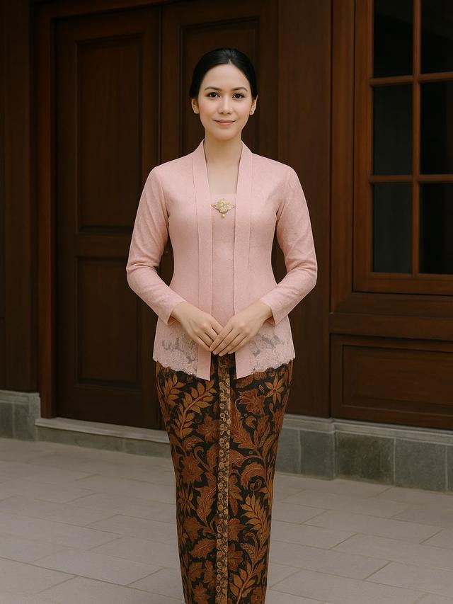 7 Model Kebaya Pink Terbaru 2025, Gaya Adik Maxime saat Siraman Luna ...