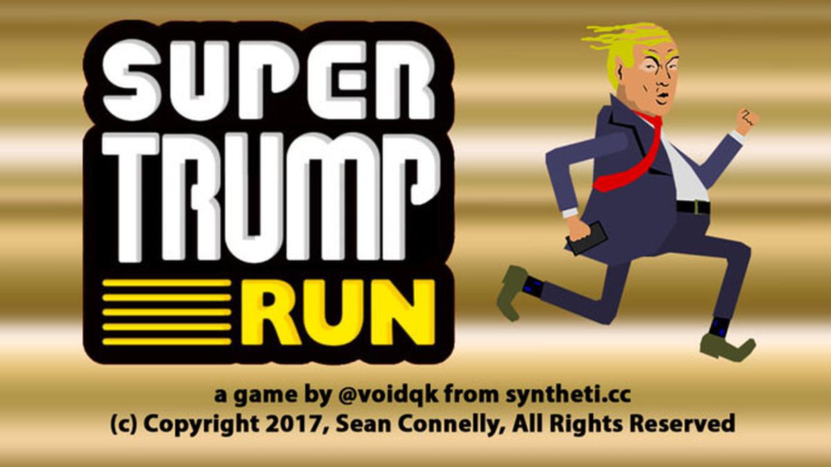 Lihat Kelincahan Donald Trump Berlari di Super Trump Run