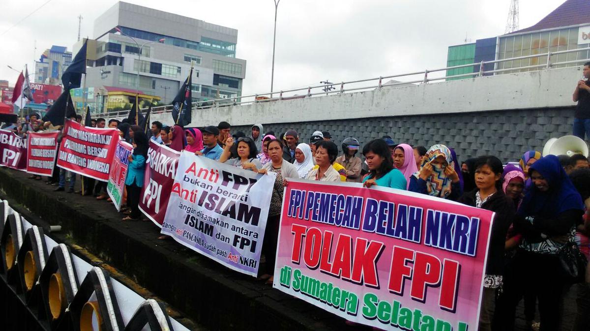 Ormas Palembang Tuntut Pembubaran FPI