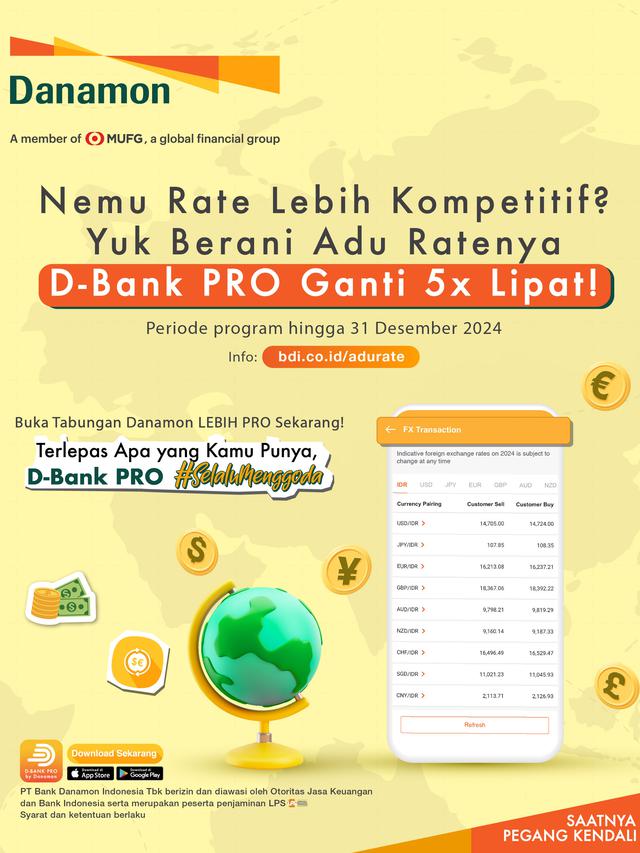 Persiapkan Liburan ke Luar Negeri Bersama D-Bank PRO, Rate Valasnya ...