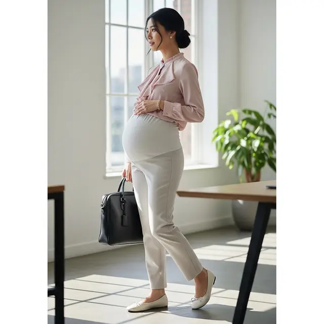 10 Outfit Ibu Hamil Kece untuk Kerja, Stylish, Profesional dan Super ...
