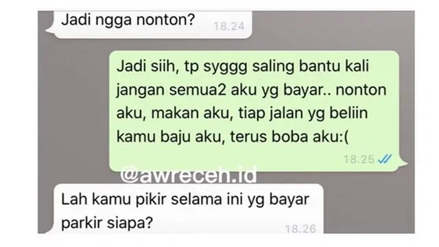 6 Chat Ajak Gebetan Nonton Film di Bioskop Ini Balasannya Tak Terduga - Hot Liputan6.com