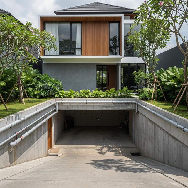 7 Inspirasi Desain Rumah dengan Basement Sederhana untuk Parkiran ...