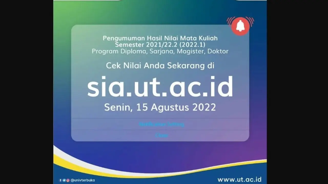 Simak Cara Mengecek Nilai UT dan Pendaftaran Calon Mahasiswa Baru