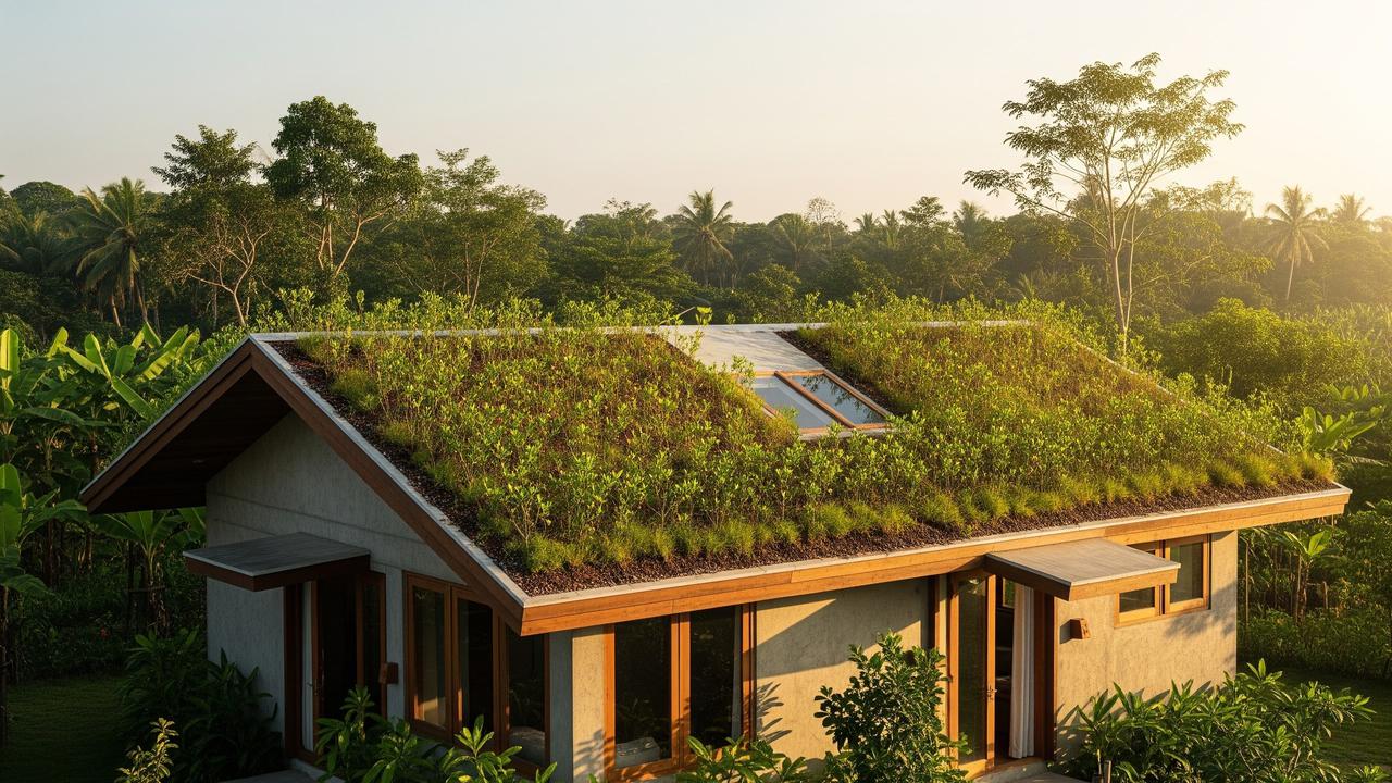 8 Inspirasi Rumah Compact dengan Atap Tanaman Hijau Anti Panas dan Bocor