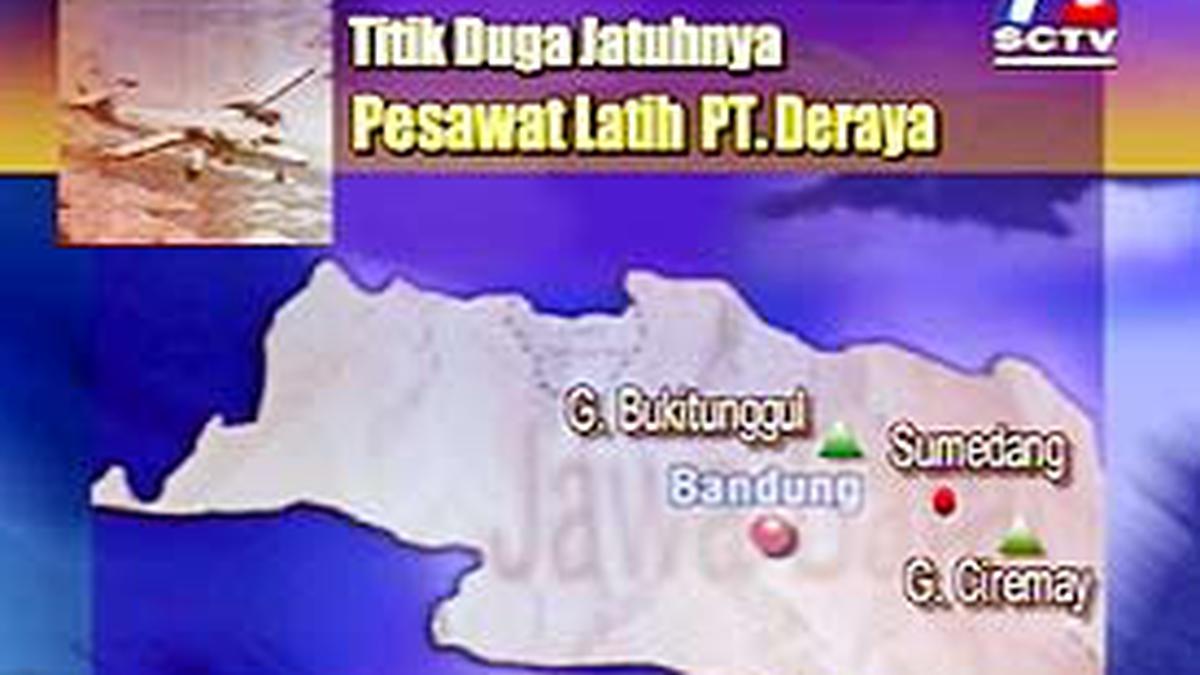 Pencarian Pesawat Deraya Dilakukan di Tiga Titik