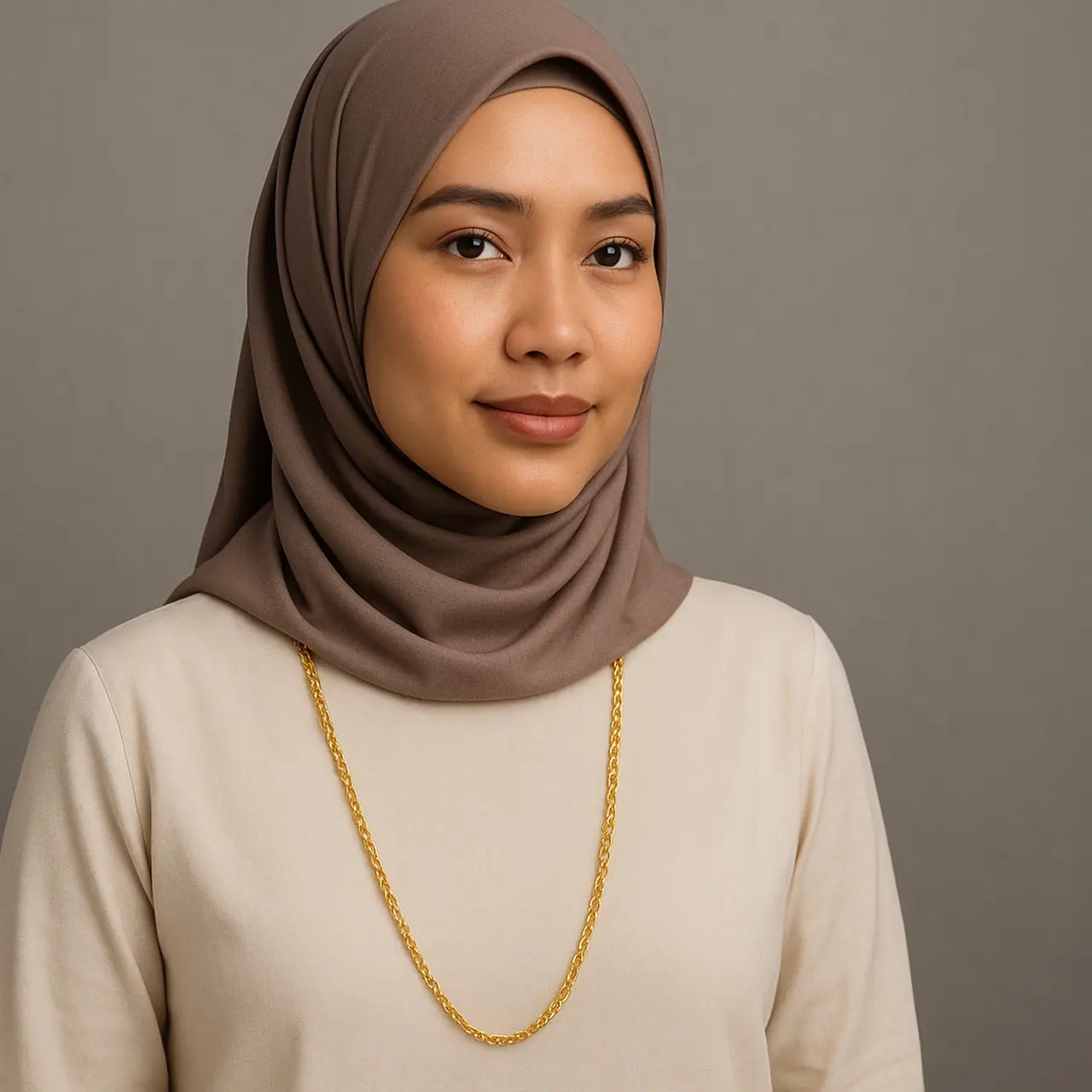 7 Model Kalung Emas Panjang yang Cocok untuk Perempuan Berhijab, Elegan ...