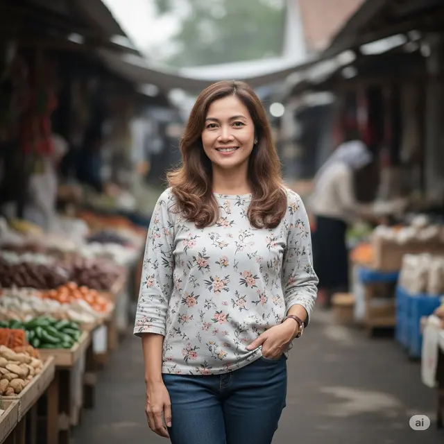 10 Model Rambut Layer Panjang Tanpa Poni yang Anggun untuk Ibu Muda 40 ...