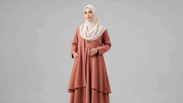 7 Model Gamis Abaya Syar'i 2025 Warna Earth Tone, Eksplorasi Pesona Anggun