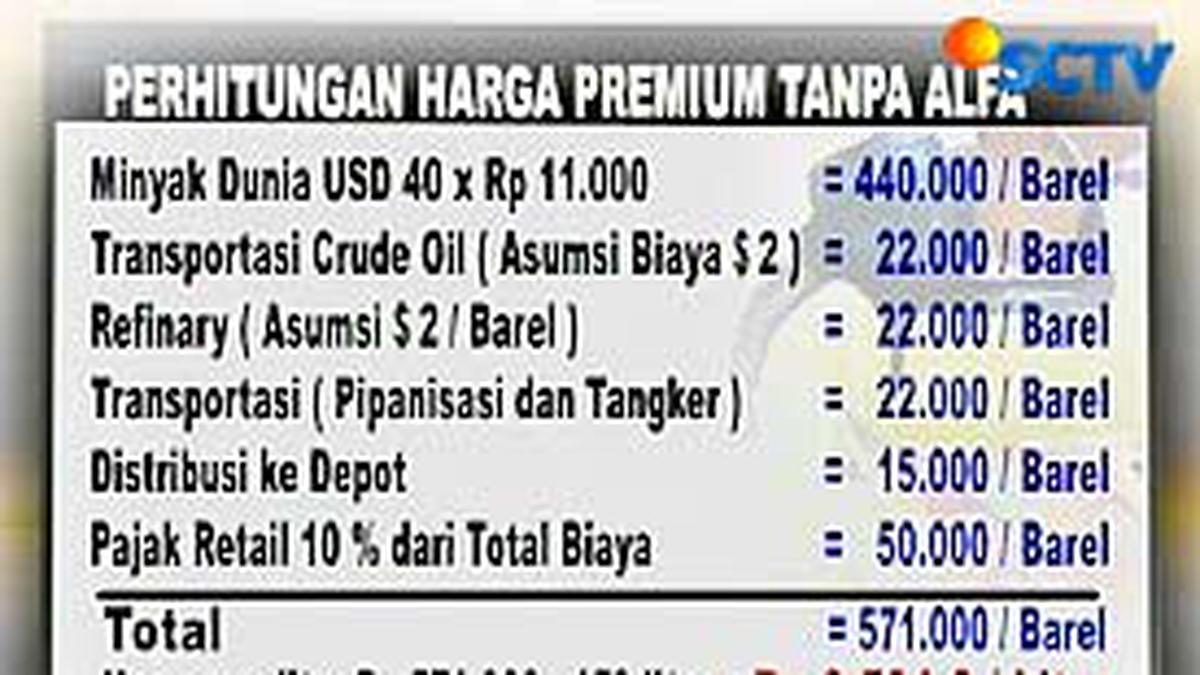 Harga Premium Sudah Selayaknya Diturunkan