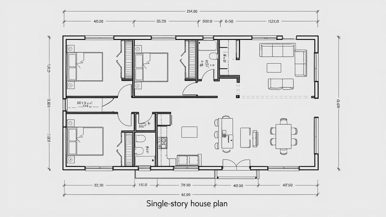 9 Contoh Gambar Denah Rumah Sederhana untuk Keluarga, Inspirasi Hunian ...