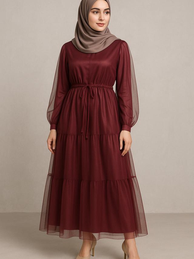 10 Model Gamis Burgundy Terbaru 2025 yang Kasual dan Modis untuk Semua Usia