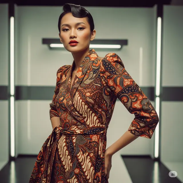6 Model Batik Wanita Vintage Terbaru 2025, Inspirasi Gaya Klasik dan ...