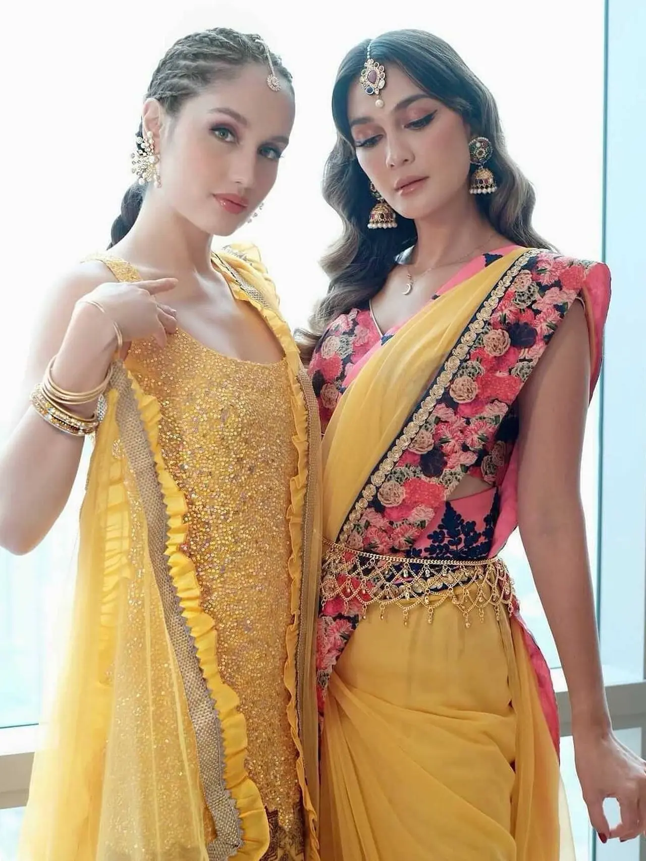 6 Potret Luna Maya Pakai Gaun Sari India, Nomor 2 Cocok Jadi Adiknya ...