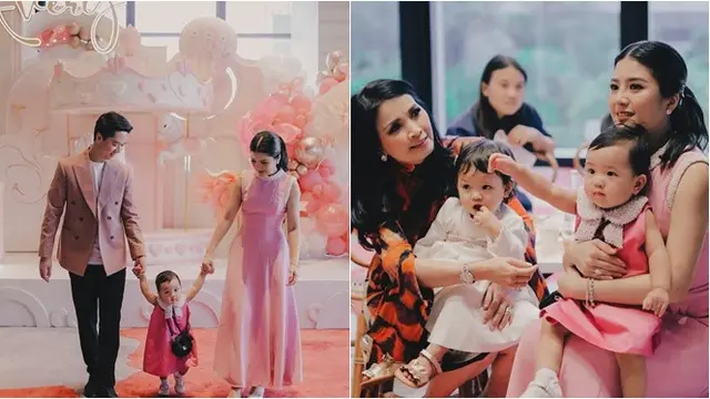 6 Potret Pesta Ultah Pertama Putri Valencia Tanoe dan Kevin Sanjaya, Serba Pink - Hot Liputan6.com