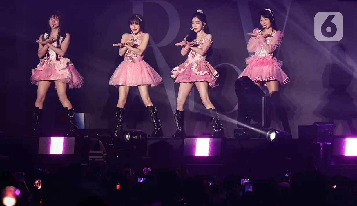 Red Velvet Manjakan ReVeluv di Konser R to V in Jakarta - Foto Liputan6.com