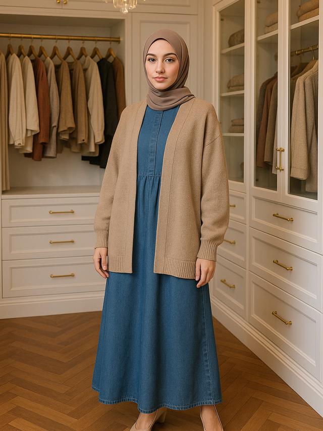 10 Inspirasi Padu Padan Gamis dan Outer Oversize yang Viral di Media ...