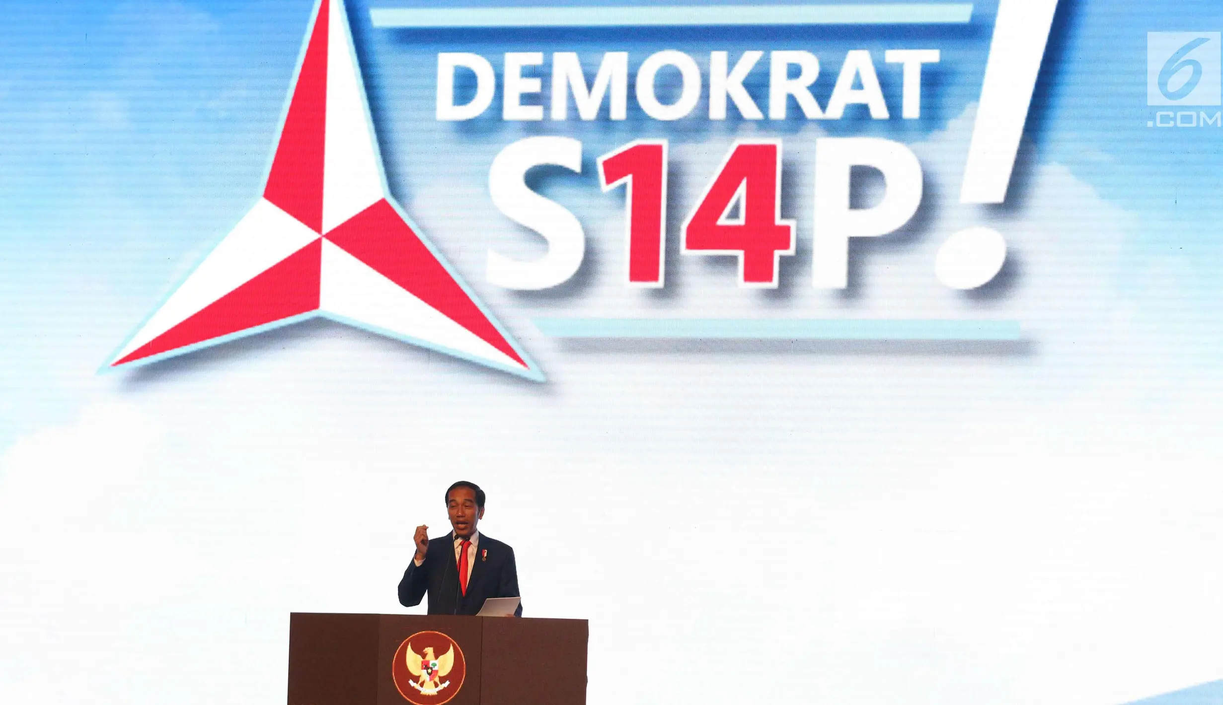 FOTO: Presiden Jokowi Buka Rapimnas Partai Demokrat 2018 - Foto ...