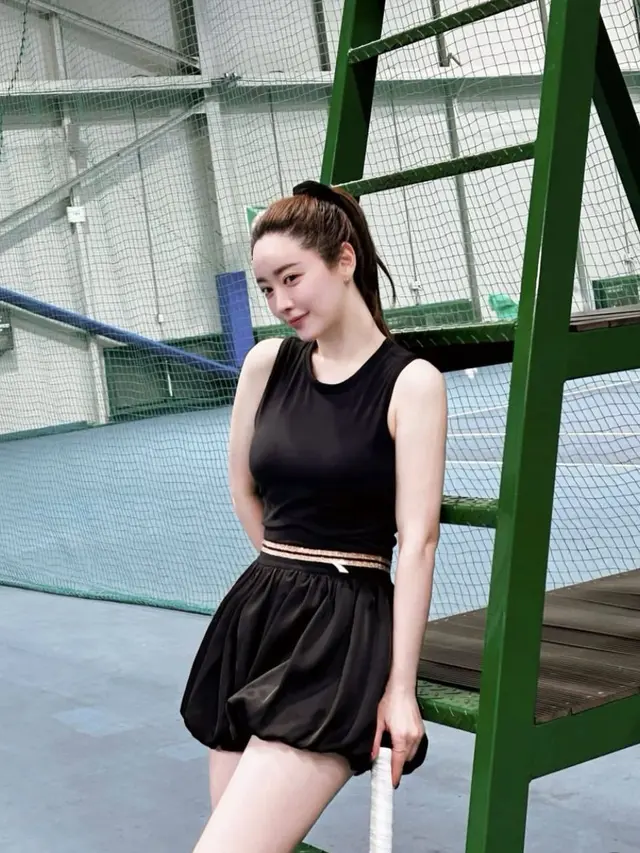 7 Potret Cantik Hong Soo Ah, Visual dan Skillnya Curi Perhatian di Lagi-Lagi Tenis Internasional ...