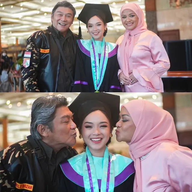 6 Potret Nabilah Rahman Bareng Ayah dan Ibu, Dapat Ucapan dari Ortu ...