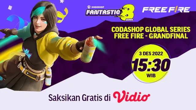 Link Live Streaming Codashop Global Series Free Fire Grandfinal di ...
