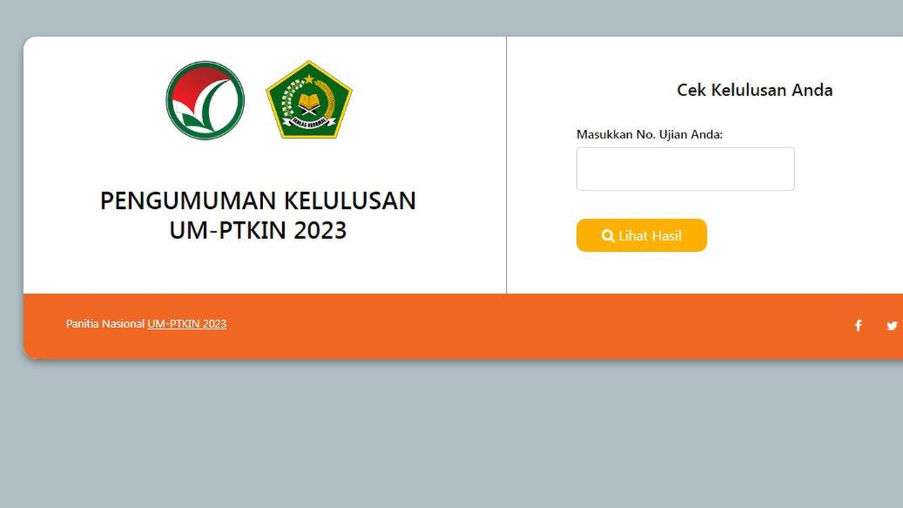 Hasil Seleksi UM-PTKIN 2025 Diumumkan Hari Ini, Simak Cara Ceknya