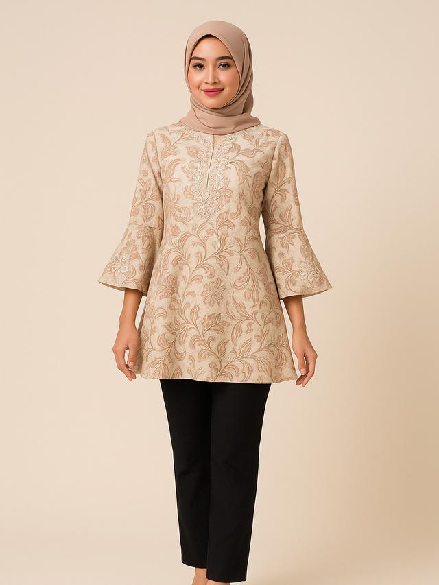 5 Model Tunik Batik Bordir, Tampil Modis dan Elegan di 2025