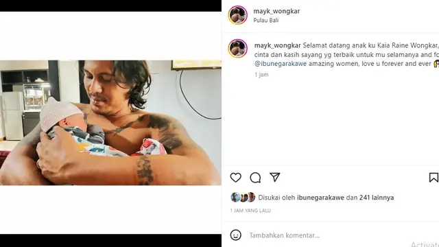 Istri Mayky Wongkar Melahirkan Bayi Perempuan di Bali - ShowBiz Liputan6.com