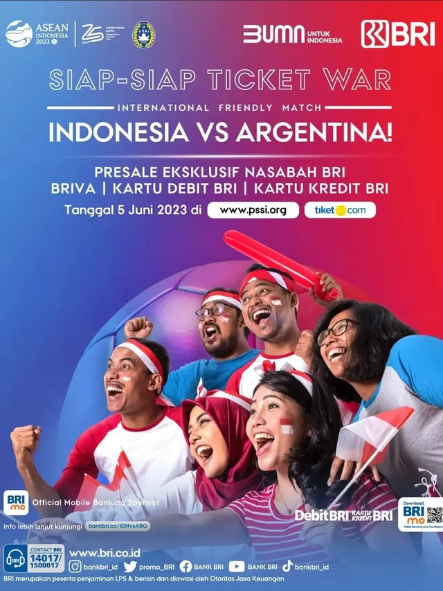 Tiket Indonesia vs Argentina Dijual Mulai 5 Juni, Cek Cara Beli dan Syaratnya - Bisnis Liputan6.com