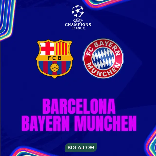 Link Live Streaming Liga Champions Barcelona vs Bayern Munchen, Kamis 24 Oktober 2024 Pukul 02. ...