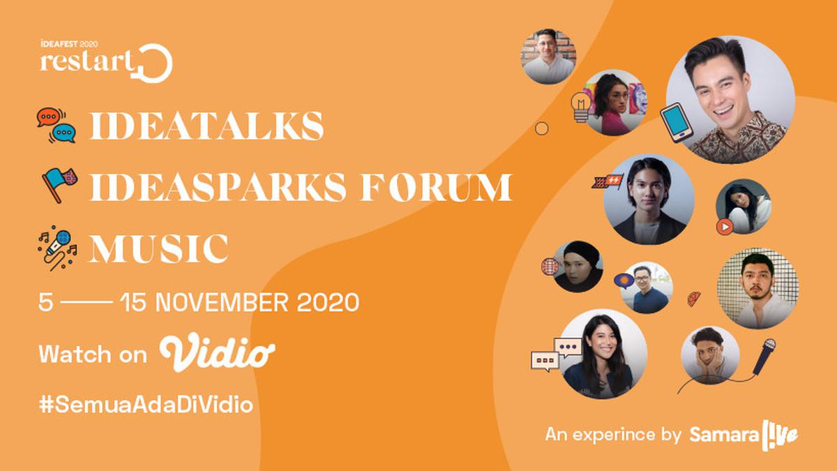 Digelar Virtual, IdeaFest 2020 Bisa Disaksikan Melalui Live Streaming Vidio