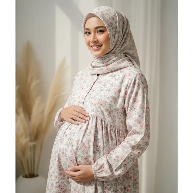 10 Rekomendasi Outfit Kondangan Gamis Ibu Hamil 2025, Tampil Elegan dan ...