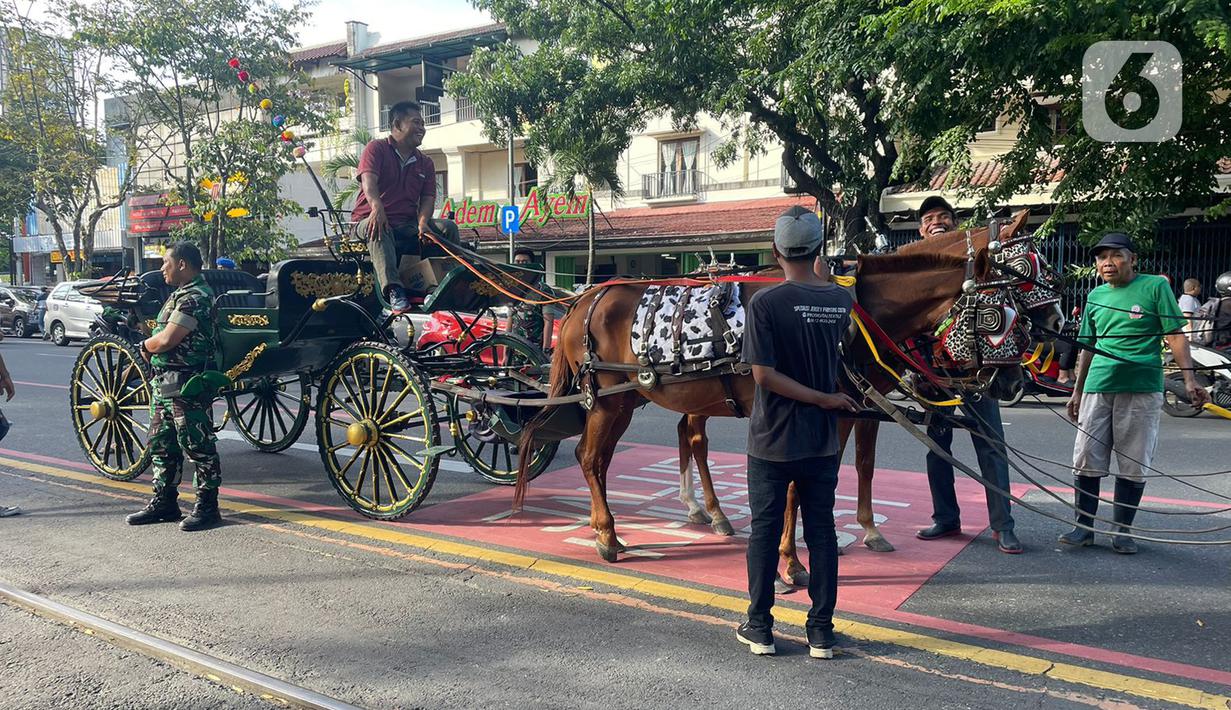 Melihat Persiapan Kereta Kuda Jelang Upacara Ngunduh Mantu Kaesang Pangarep dan Erina Gudono ...