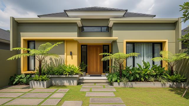 10 Kombinasi Warna Earth Tone, Bikin Eksterior Rumah Hangat dan Elegan