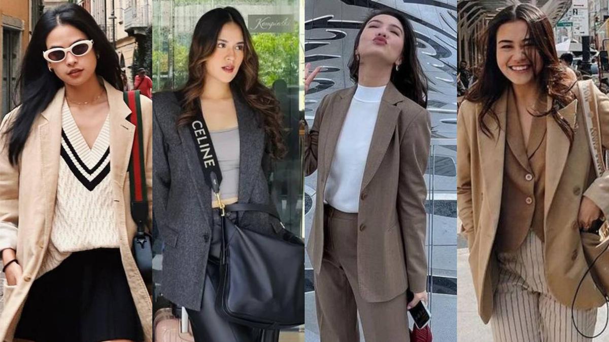 8 OOTD Artis Liburan Keluar Negeri Pakai Blazer, Trik Tampil Sat-Set Anti Saltum dari Maudy ...