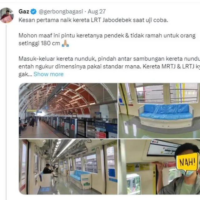 Kesan Penumpang Naik LRT Jabodebek: Informasi Lengkap tapi Pintu Pendek dan Waktu Berhenti Belum ...